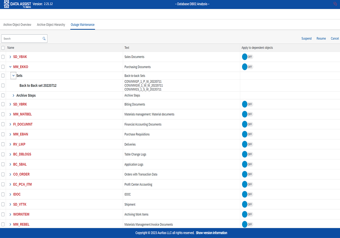 Data ASSIST: SAP Data Archiving Tool by Auritas