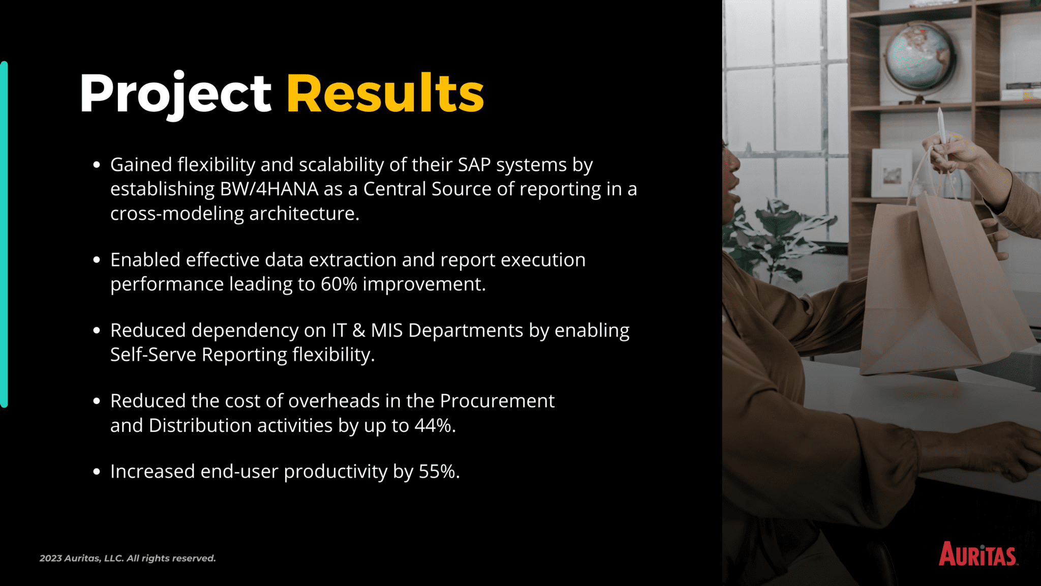 SAP BW/4HANA Greenfield Implementation for Retail - Auritas
