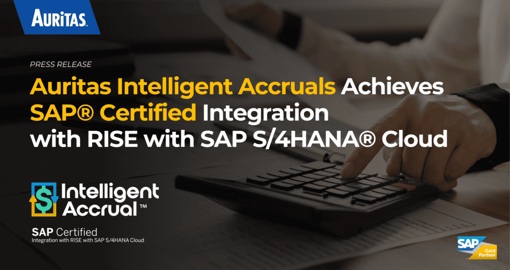 Auritas Intelligent Accrual™ Gains SAP Certified Status